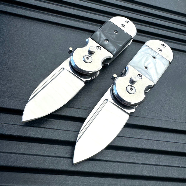 Mini Auto Swirl Pocket Knife | BLADE ADDICT