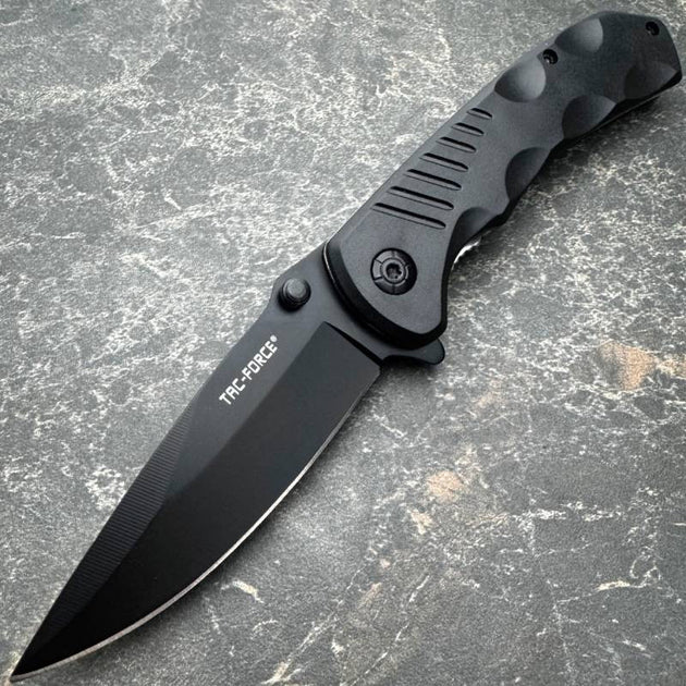 8" Black EDC Pocket Knife | BLADE ADDICT