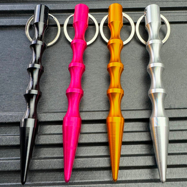 Polished Pointed Kubaton Self Defense Keychain | BLADE ADDICT