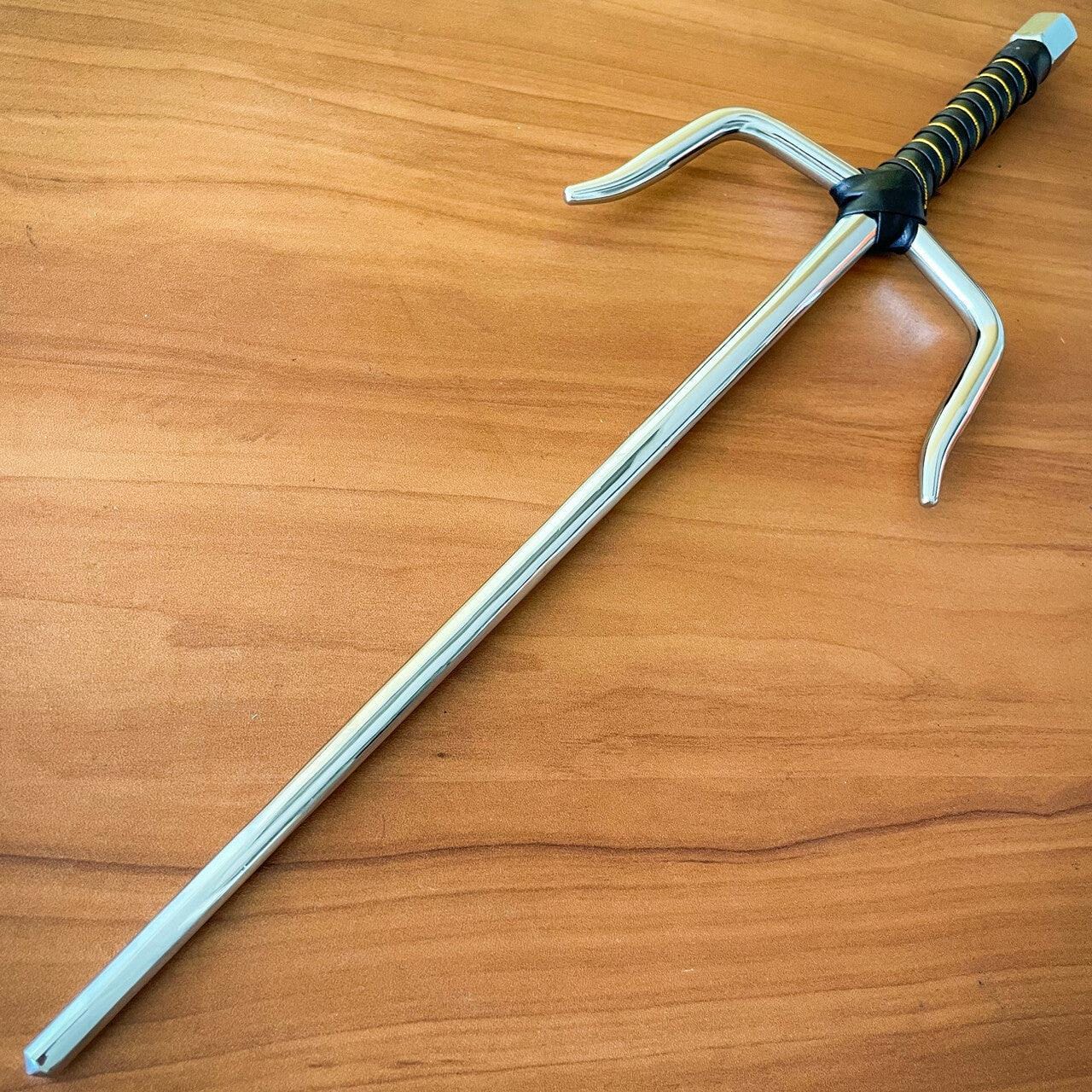 2PCS 19" Japanese Oni Ninja Metal Martial Arts Octagon Sai Set | BLADE ...