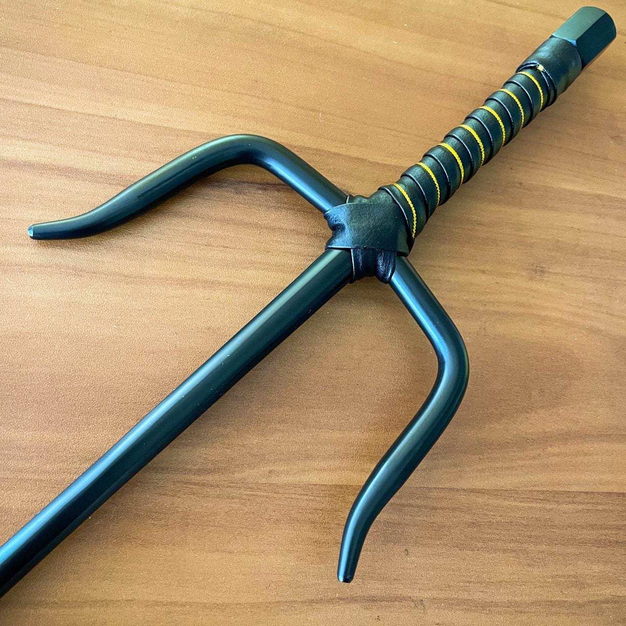 2PCS 18" Japanese Oni Ninja Metal Martial Arts Octagon Sai Set Cosplay ...