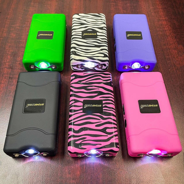 STING-TEC Stun Gun Mini ST-100 499 BV Rechargeable LED Flashlight SET ...
