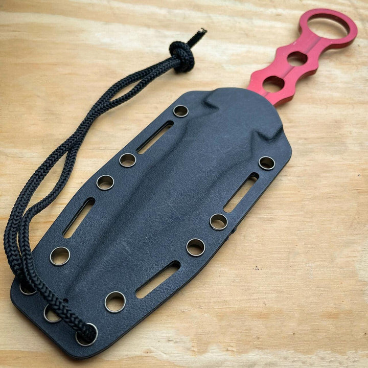 9" Ninja Tactical Fixed Blade Naruto Kunai Karambit Throwing Neck Knif ...