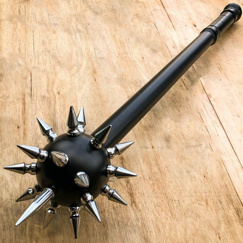Medieval Spiked Ball Mace Black + Deadly Morning Star Morgenstern ...