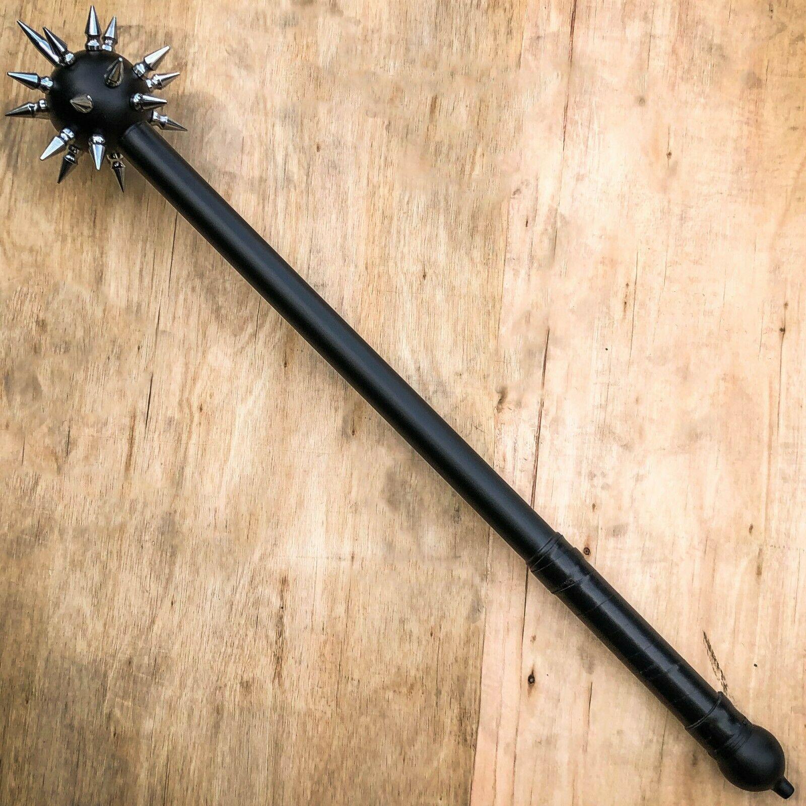 Medieval Spiked Ball Mace Black + Deadly Morning Star Morgenstern ...