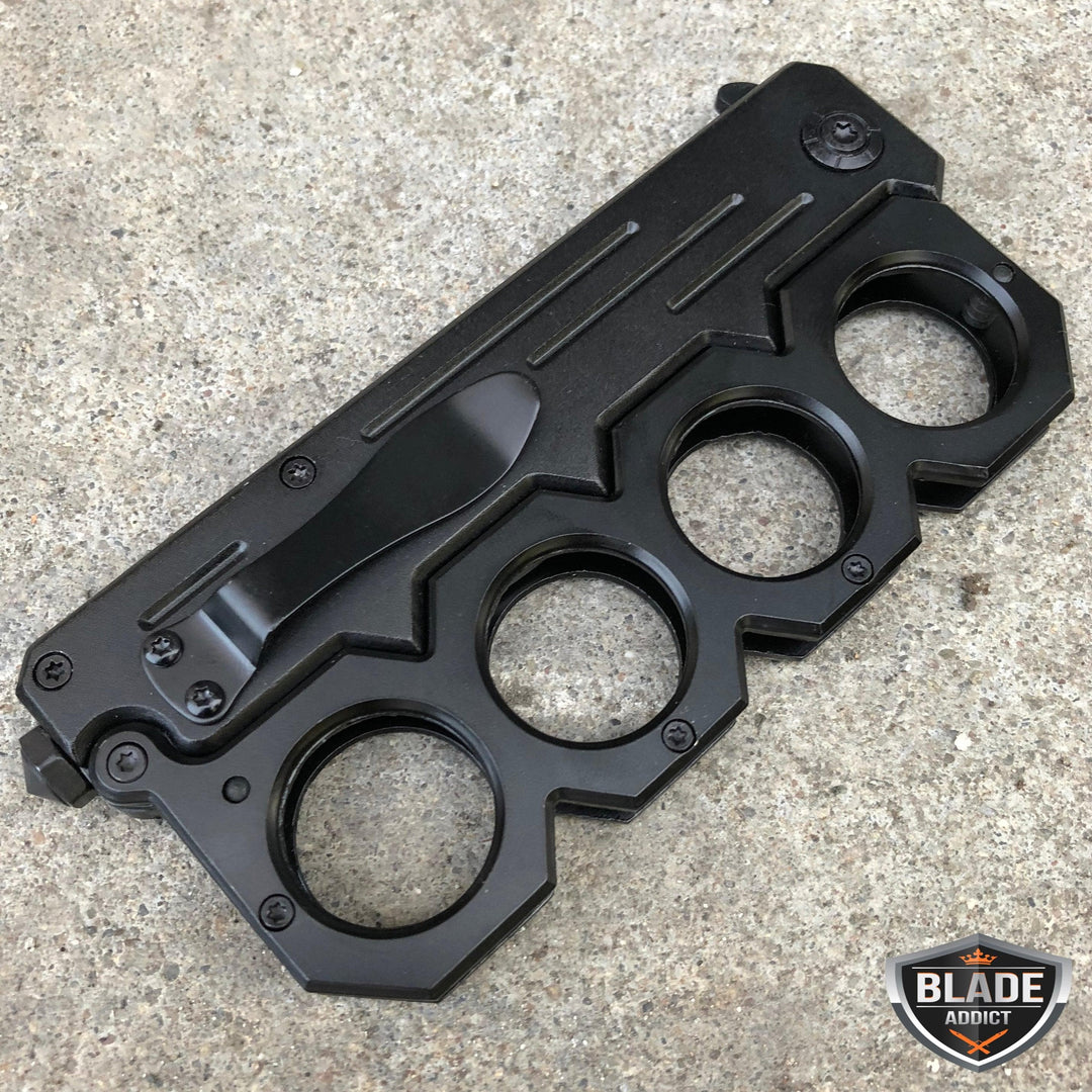 Knuckle Style Tactical Spring Assisted Open Folding Pocket Knife ...