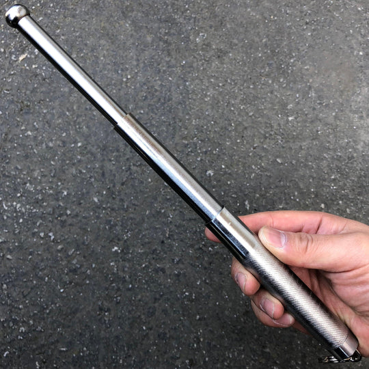 12" Pocket Police Baton Style Walking Stick for Portable Self Defense ...