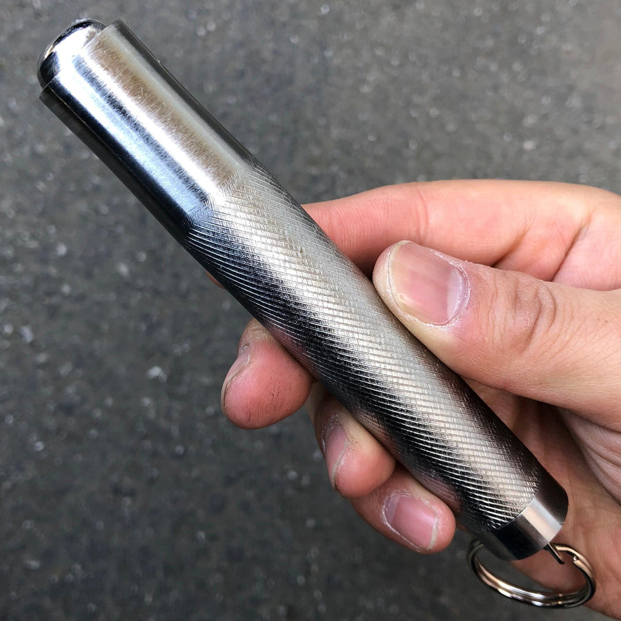 12" Pocket Police Baton Style Walking Stick for Portable Self Defense ...