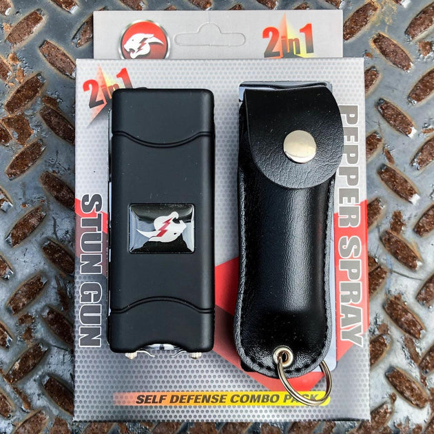 Stun Gun & Pepper Spray Self Defense Combo | BLADE ADDICT