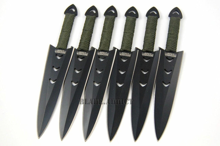 6PC Ninja Tactical Kunai Throwing Knife Set w/ Sheath | BLADE ADDICT