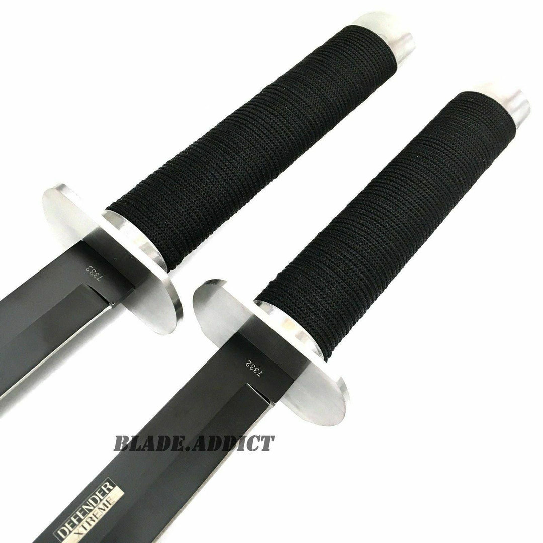 2 PC Large Dual 26" Ninja Samurai Twin Tanto Blade Sword Set | BLADE ADDICT